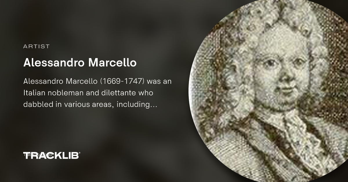 Alessandro Marcello | TRACKLIB.COM