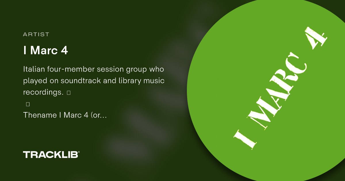 I Marc 4 | Tracklib.com
