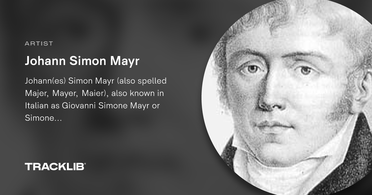 Johann Simon Mayr | TRACKLIB.COM