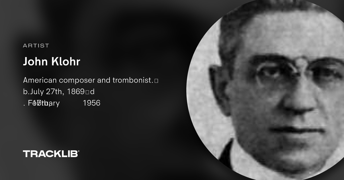 John Klohr | Tracklib.com