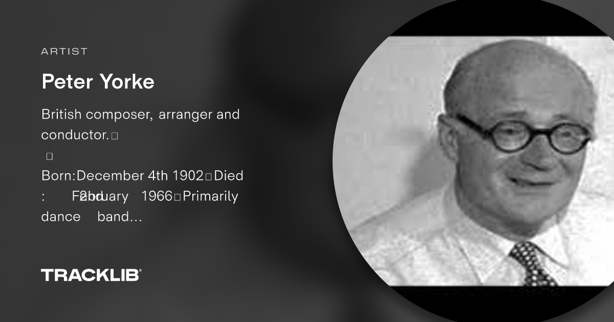 Peter Yorke | TRACKLIB.COM